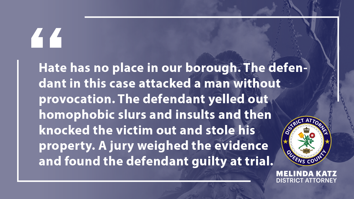 MANHATTAN RESIDENT CONVICTED OF ROBBERY AND AGGRAVATED HARASSMENT IN ...